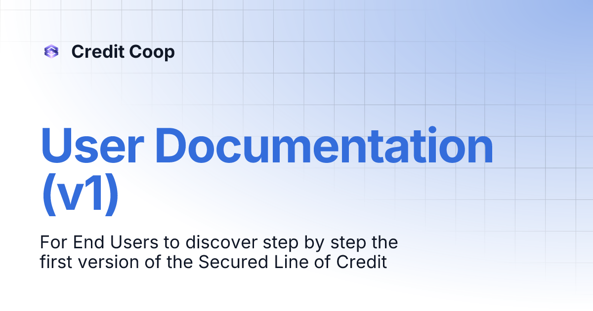 User Documentation (v1) | Credit Coop