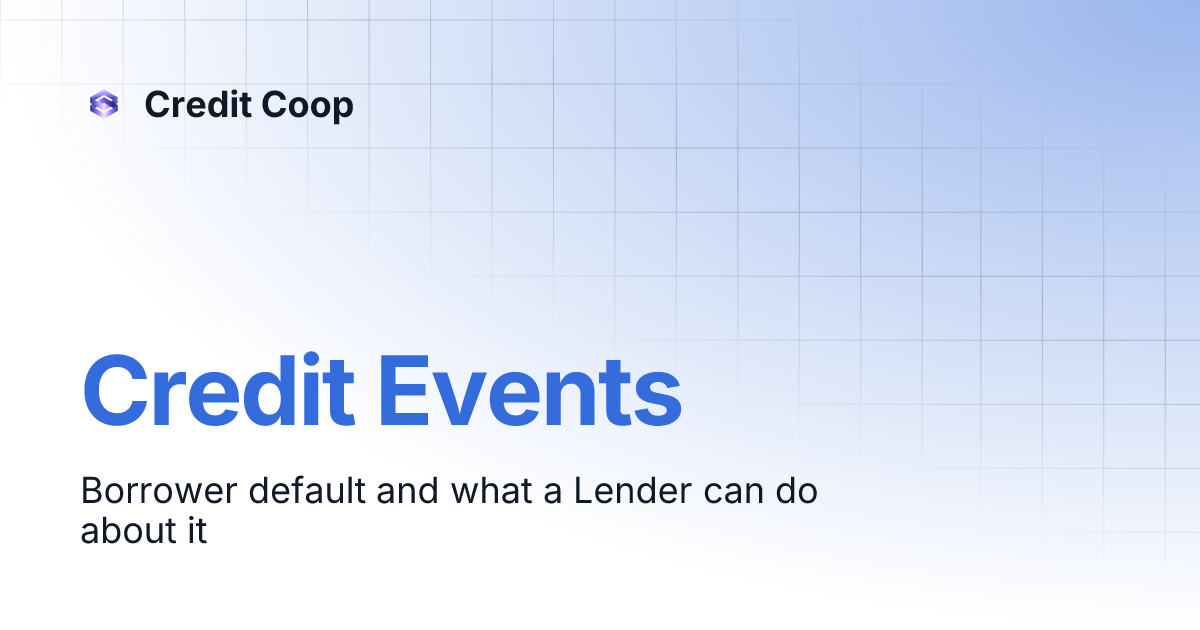 Credit Events | Credit Coop